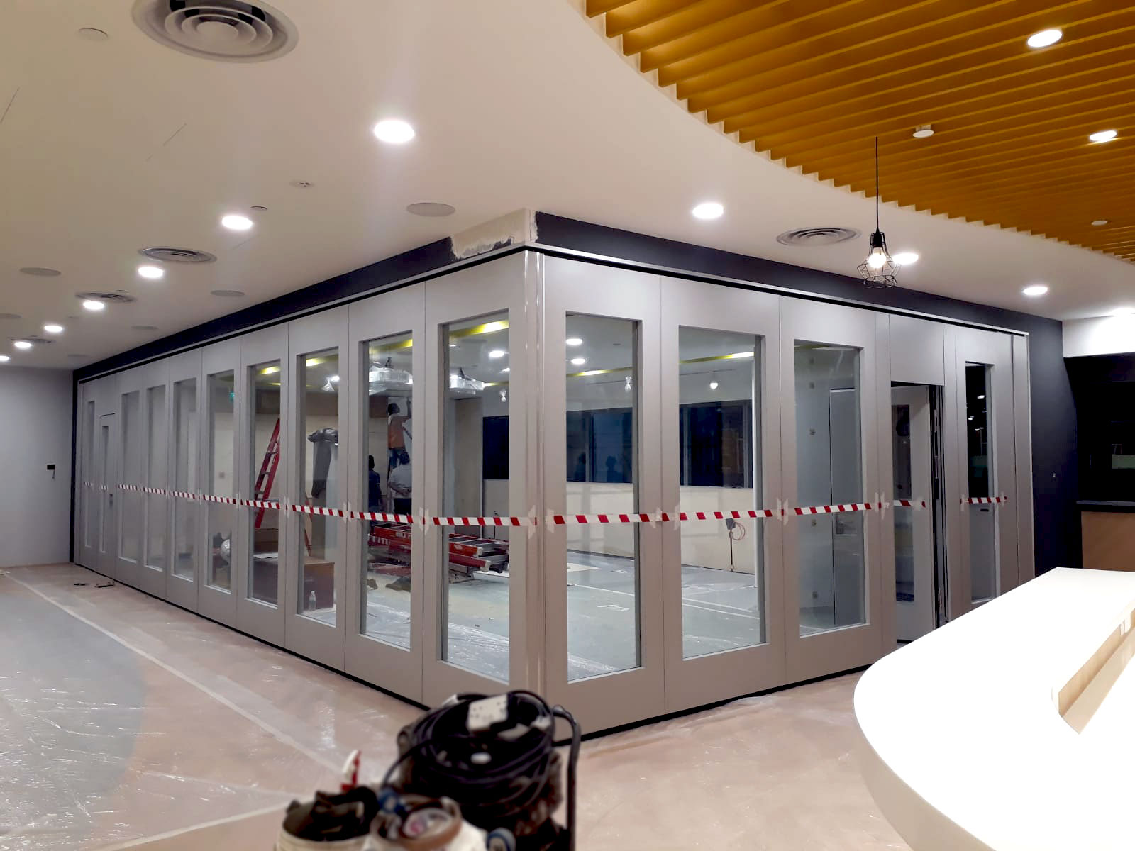 How do you install an operable wall? | Megamark Systems (FE) Pte Ltd